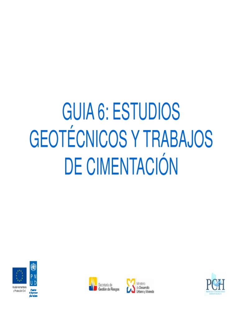 CAPACITACIÓN GUIA 6 Geotecnica Cimentaciones FINAL PDF | PDF | Fundación (Ingeniería) | Temblores
