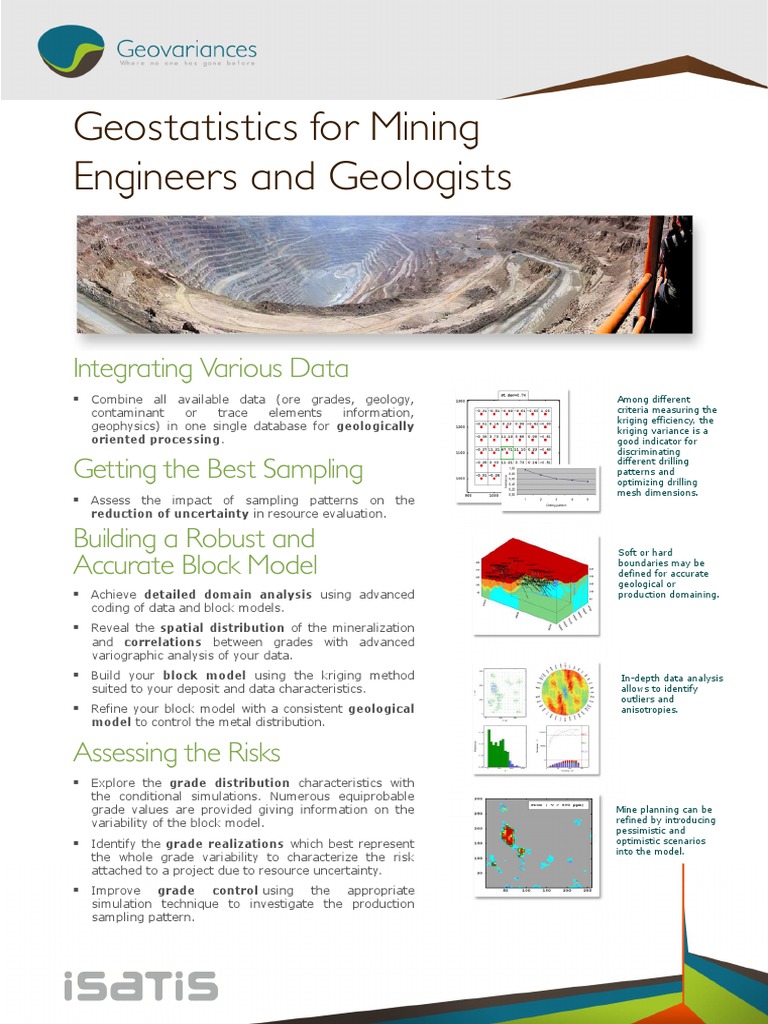 Geostatistics For Mining Engineers and Geologists: Integrating Various ...