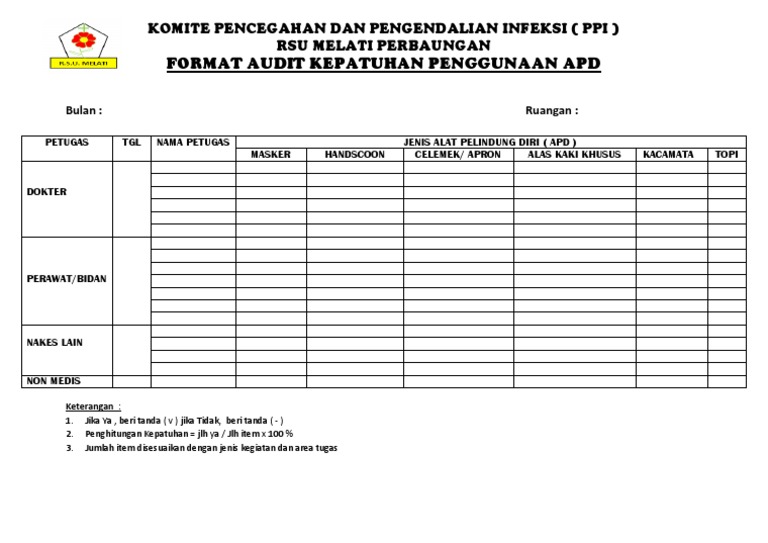 Formulir Audit Apd | PDF