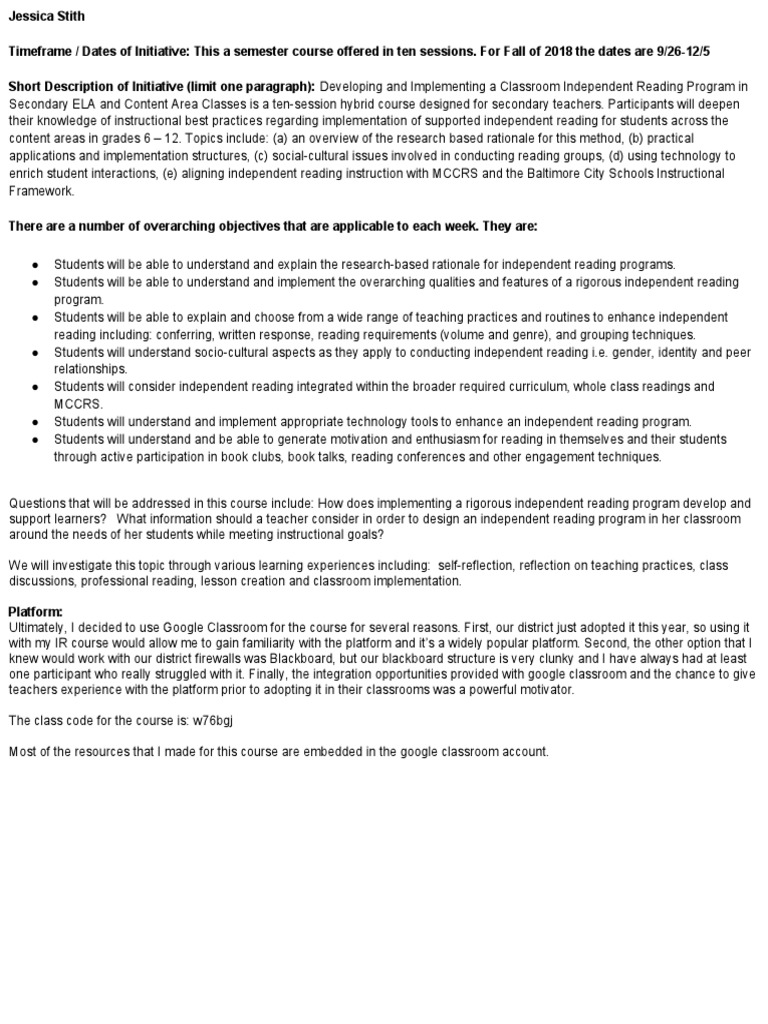 Online Facilitation Plan | PDF | Lesson Plan | Teachers