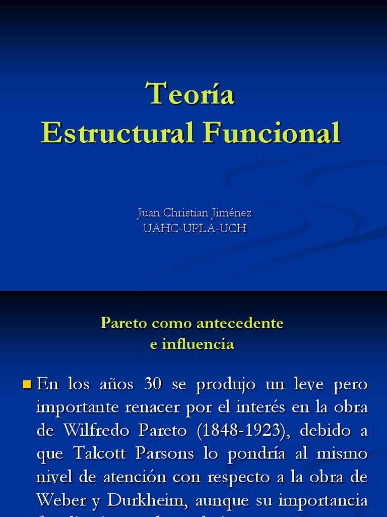 Teoria Estructural Funcional | PDF | Estratificación social | Sociedad
