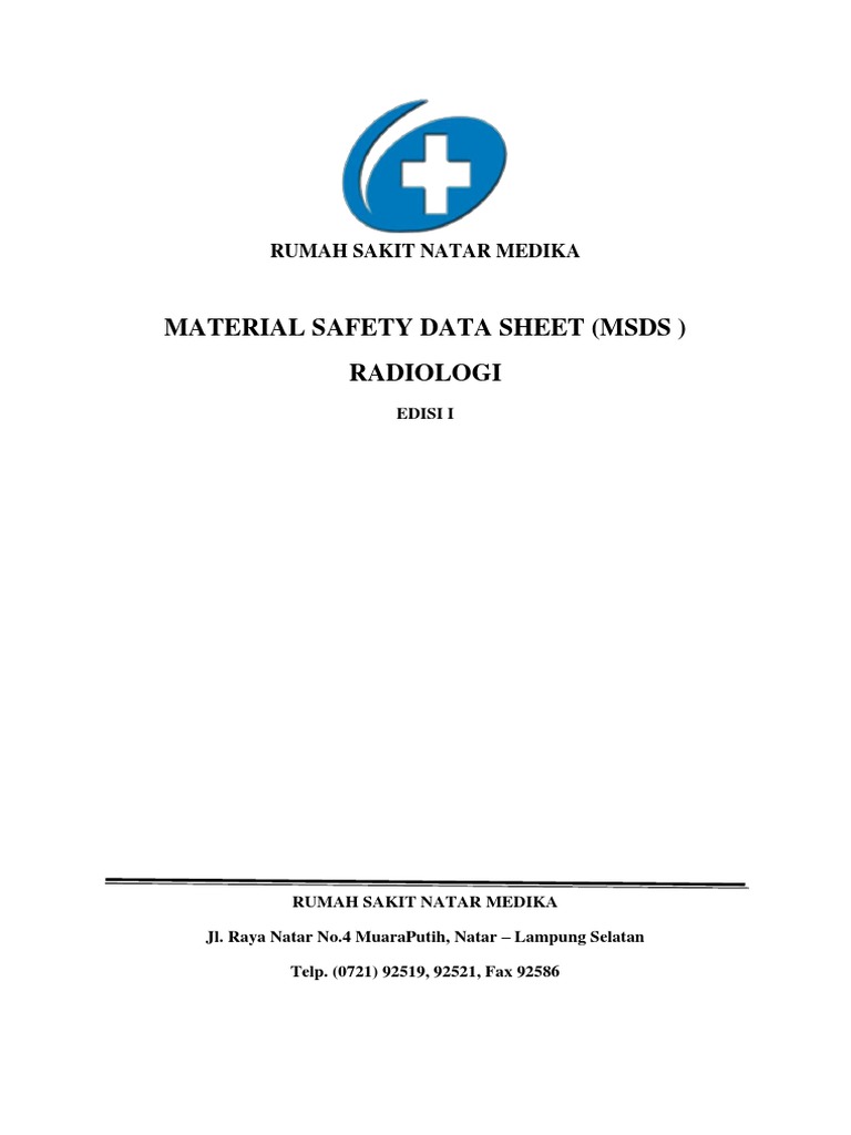 MSDS Radiologi Fix | PDF