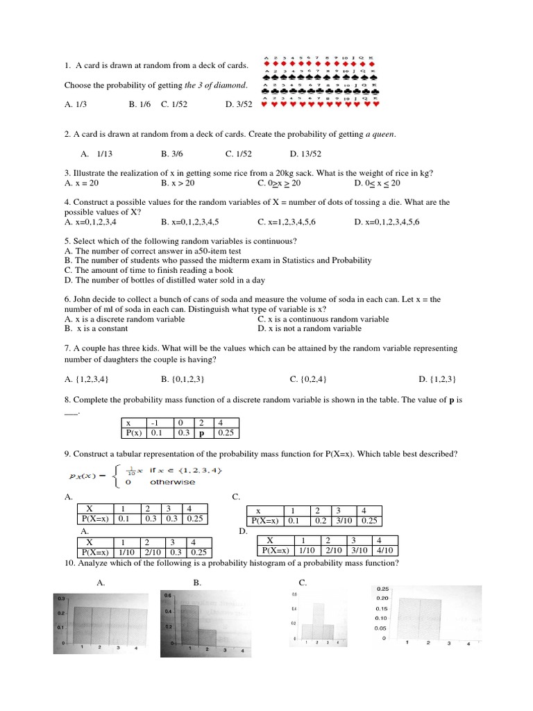 Probability and Random Variables Guide | PDF | Probability Distribution ...