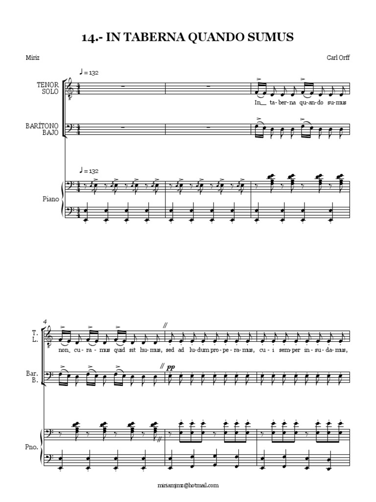 14 - in Taberna Quando Sumus | PDF | Compositores | Música