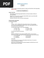 Adding Similar Fractions Lesson PLan | PDF | Fraction (Mathematics ...
