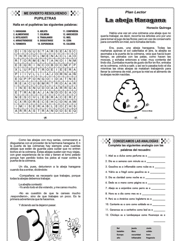 Plan Lector-La Abeja PDF | PDF | Colmena | Miel