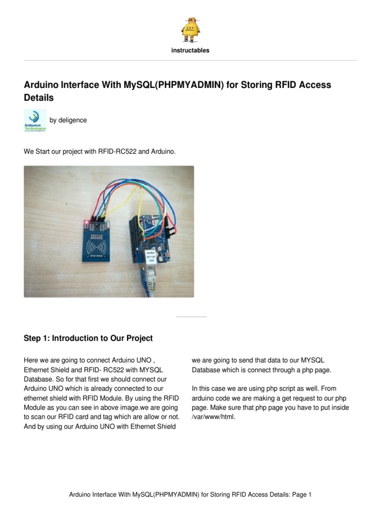 Arduino Interface With MySQLPHPMYADMIN For Storing | PDF | Arduino | Php