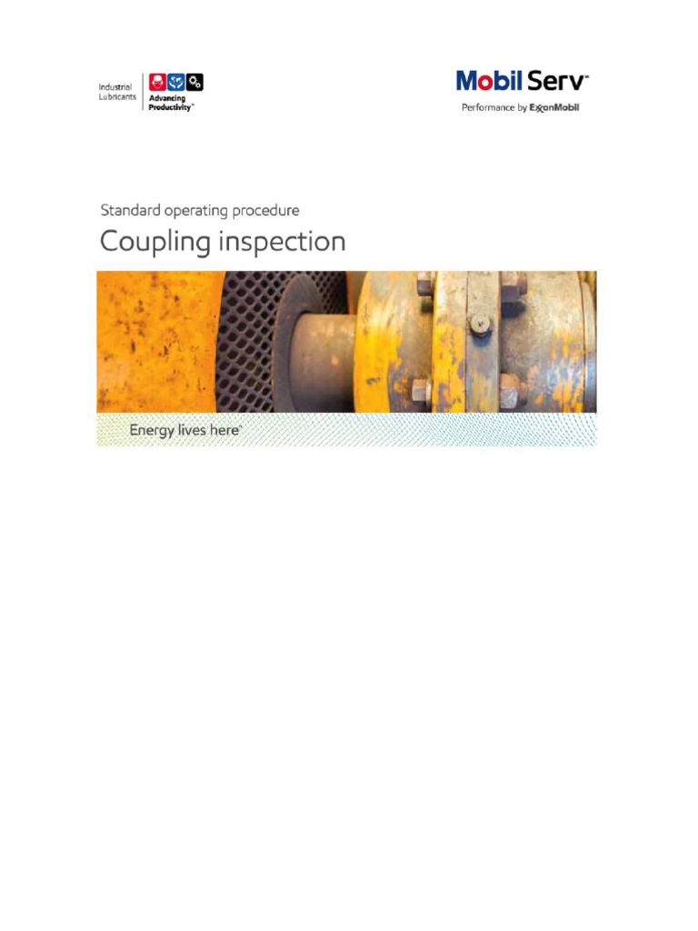Coupling Inspection SOP GSE Final | PDF | Mechanical Engineering ...