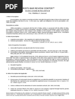 TABLE of Prescriptive Periods | PDF | Ownership | Adverse Possession