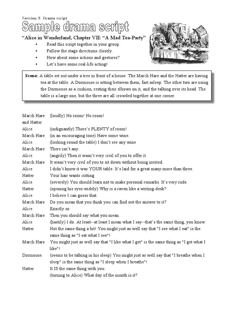 "Alice in Wonderland, Chapter VII: "A Mad Tea-Party" | PDF | Alice's ...