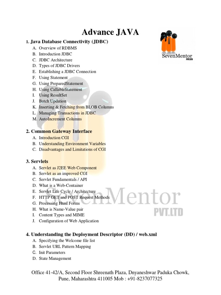 Advance JAVA: Java Database Connectivity (JDBC) | PDF