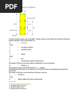 Side Reinforcement in Beams (Beams BS 8110) | PDF