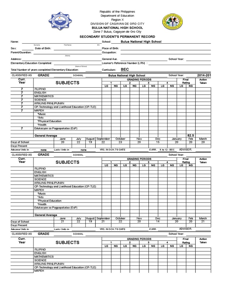 A Blank Form 137 | PDF | Physical Education | Change