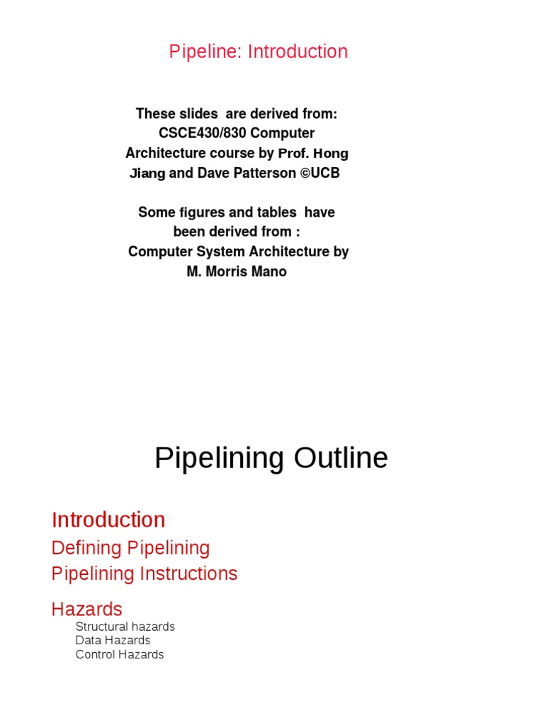 Pipeline | PDF | Central Processing Unit | Computer Hardware