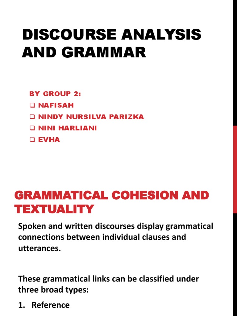 Discourse Analysis and Grammar. | PDF | Clause | Language Mechanics