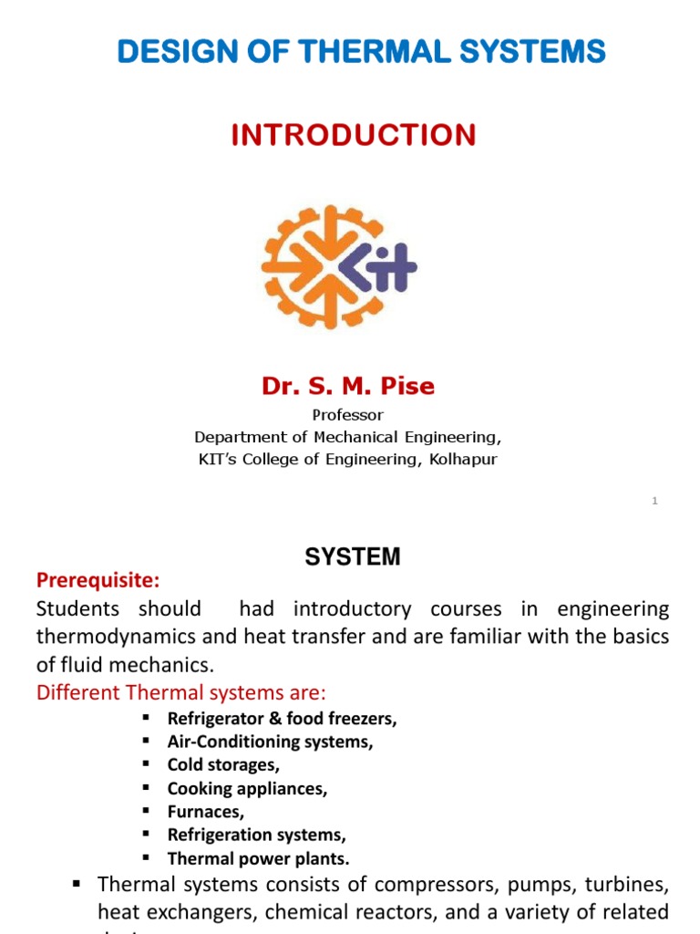Introduction to Thermal Systems Design | PDF | Heat Transfer | Heat
