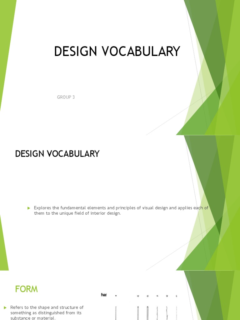 Design Vocabulary: Group 3 | PDF | Color | Shape