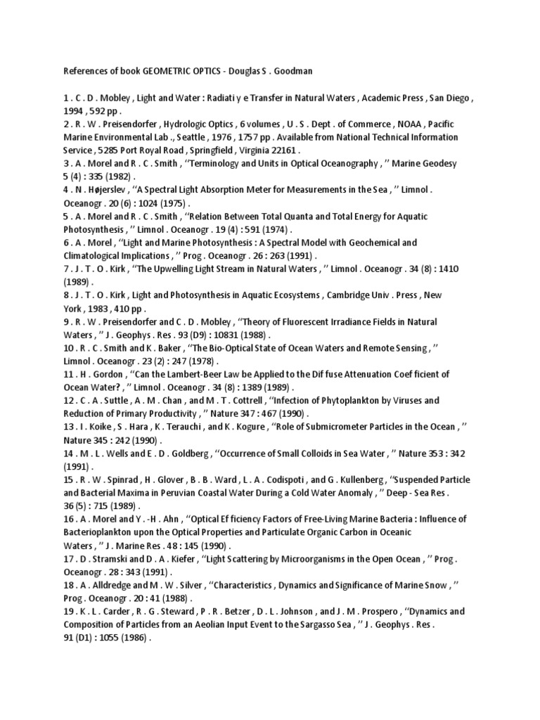 Geometric Optics References List | PDF | Absorption Spectroscopy ...