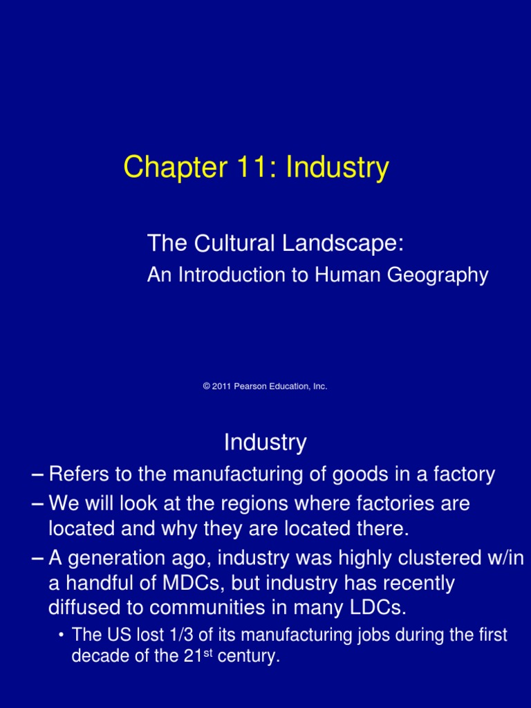 Industry Lecture PP Ap Human Geo | PDF | Employment | Outsourcing