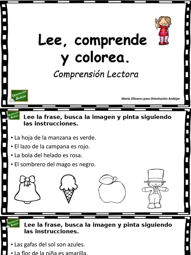 Lee y Colorea Siguiendo Instrucciones | PDF