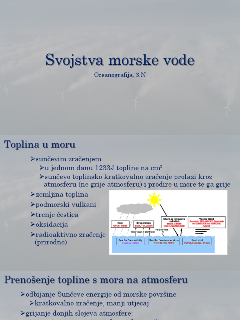 Svojstva Morske Vode | PDF