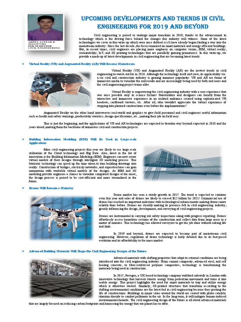 Upcoming Developments and Trends in Civil Engineering | PDF | Hyperloop ...