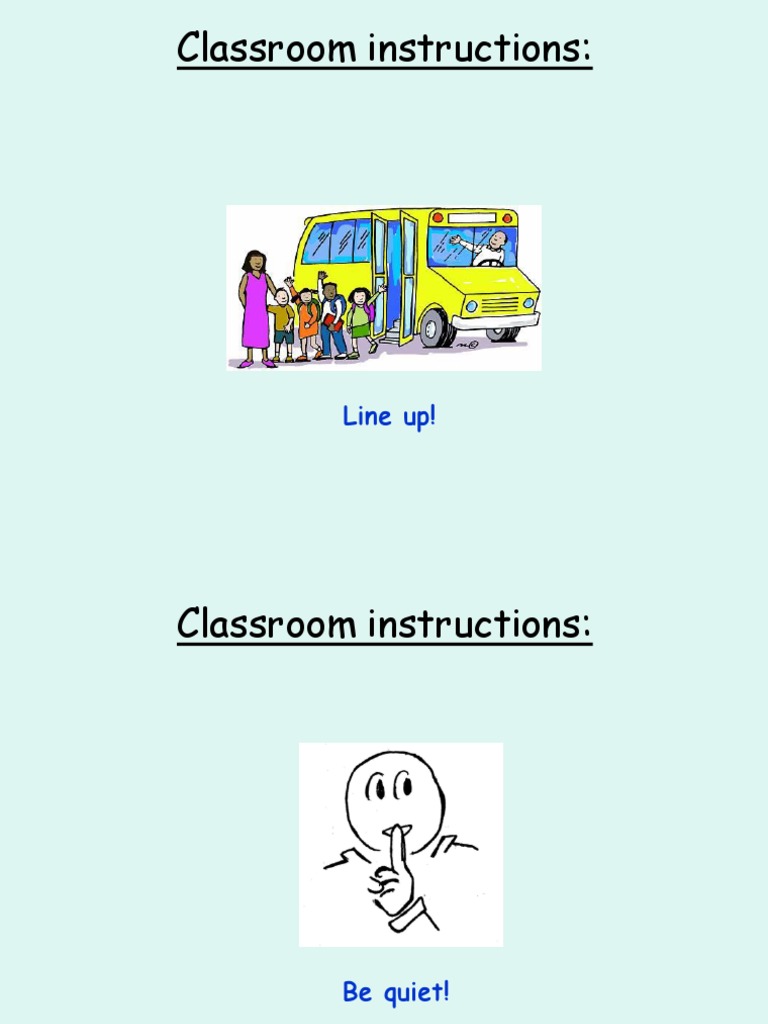 Essential Classroom Instructions Guide | PDF | Behavior Modification ...