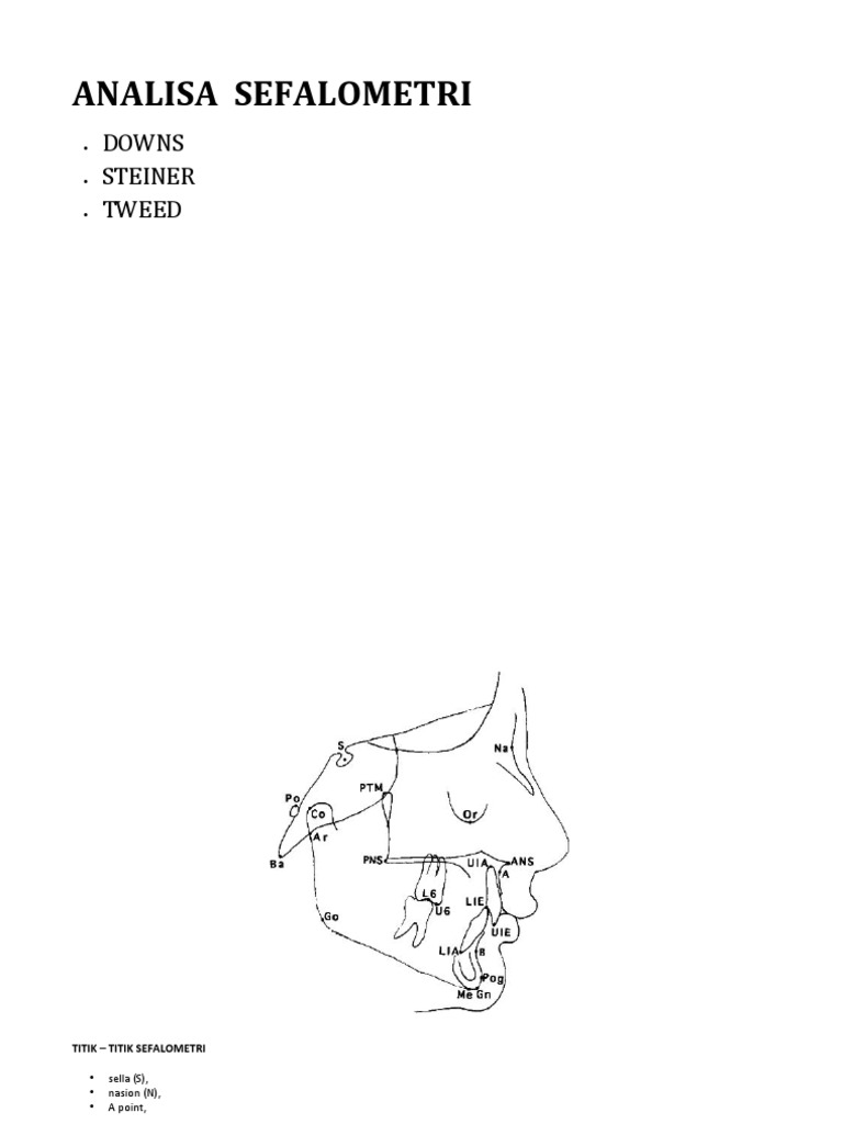 Analisa Sefalometri | PDF