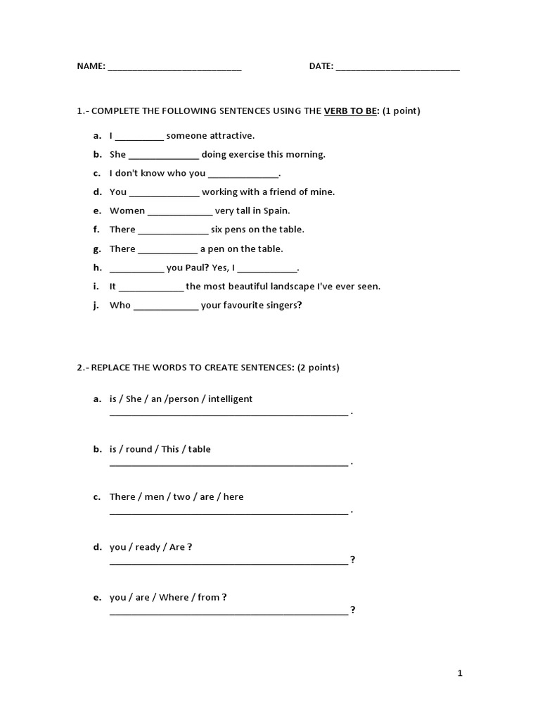 Examen To Be Have Got | PDF