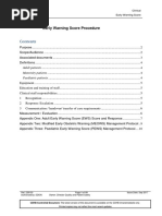 Early Warning Score Guidelines | PDF | Patient | Patient Safety