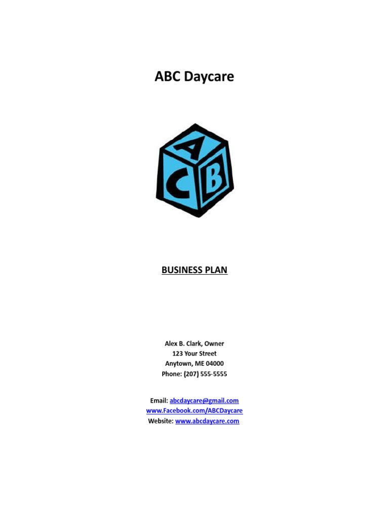 ABC Daycare Business Plan | PDF | Child Care | Relationships