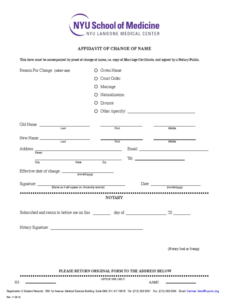 Affidavit of Change of Name | PDF | Notary Public | Government And ...