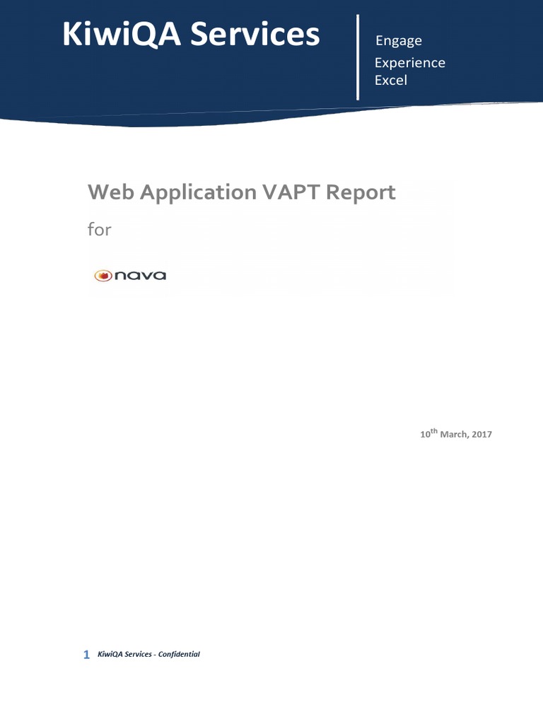 Kiwiqa Services: Web Application Vapt Report | PDF | Http Cookie | Information Security