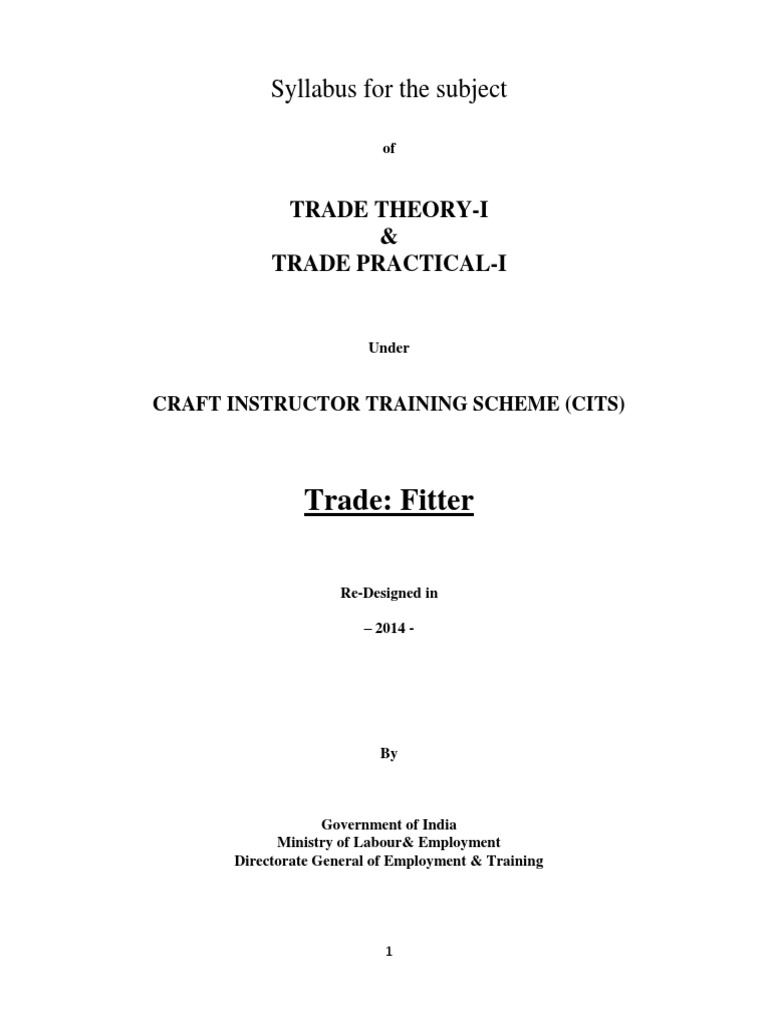 Trade: Fitter: Syllabus For The Subject | PDF | Rivet | Sheet Metal