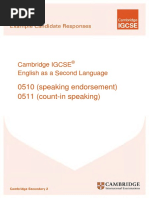 0500 First Language English Example Candidate Responses Booklet | PDF ...