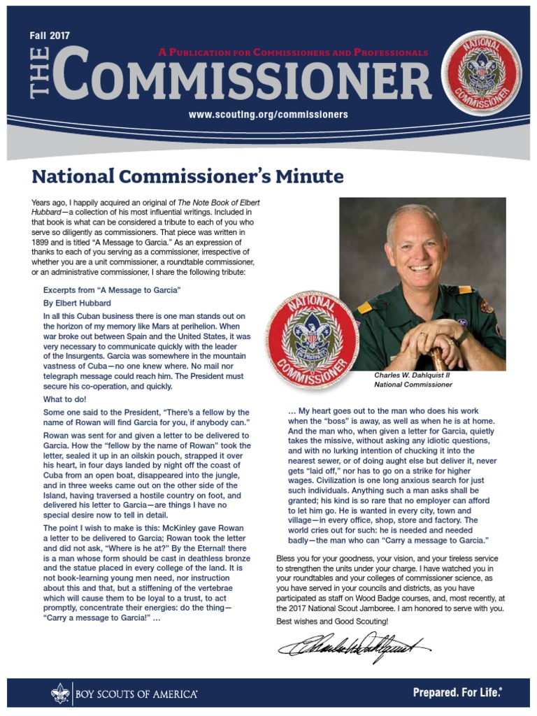 National Commissioner’s Minute 2017 | PDF | Boy Scouts Of America ...