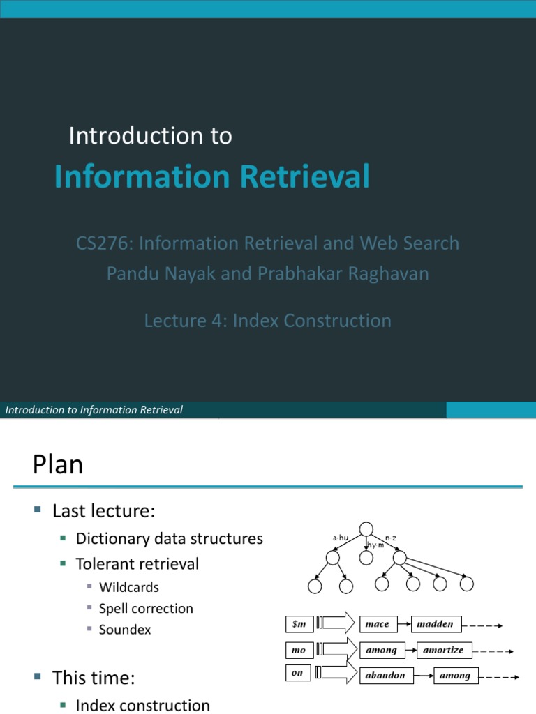 Introduction To: Information Retrieval | PDF | Search Engine Indexing ...