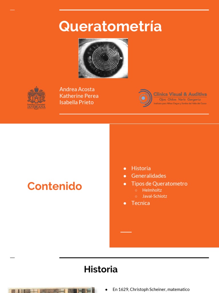 Tipos y Técnica de Queratometría | PDF | Córnea | Óptica
