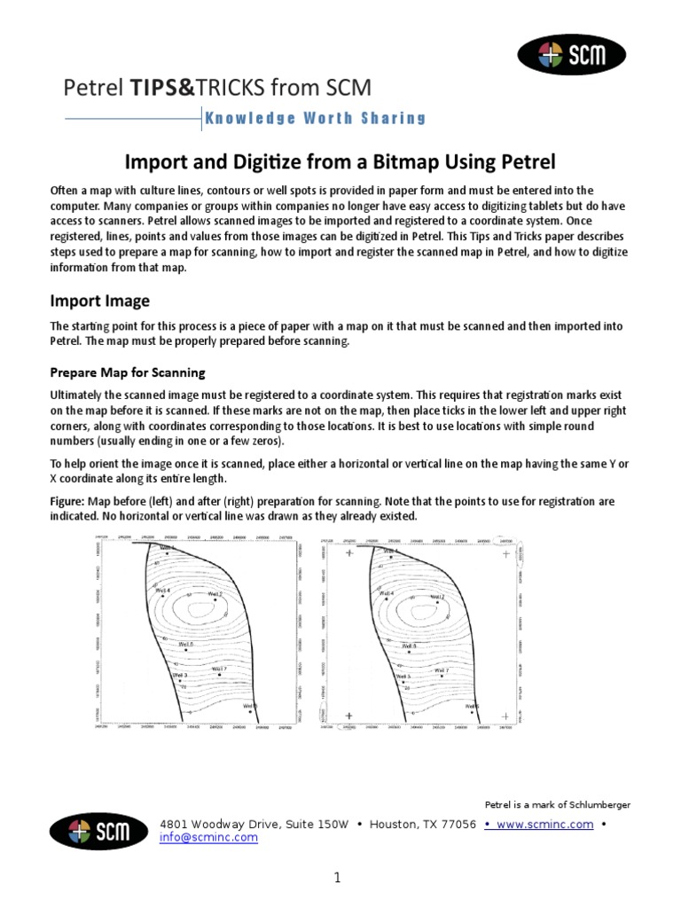 Petrel TIPS&TRICKS From SCM: Import and Digitze From A Bitmap Using Petrel | PDF | Spreadsheet ...