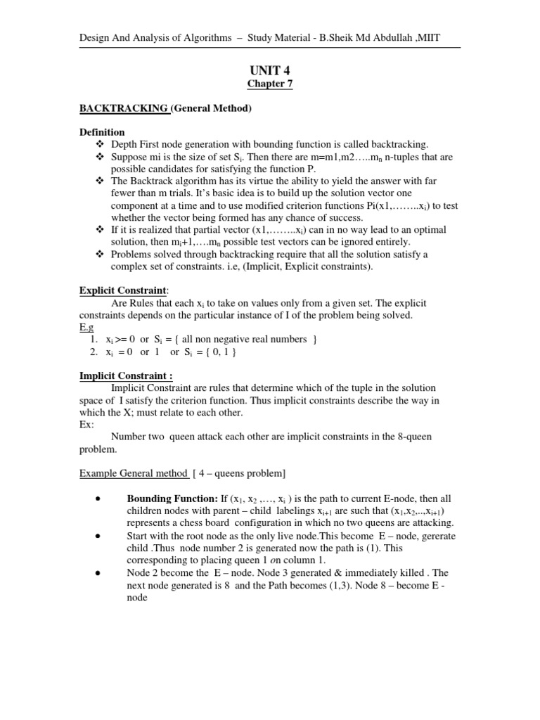 Computer Algoritham For Chennai Univarsity Unit4 | PDF | Matrix (Mathematics) | Graph Theory