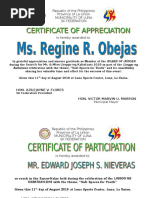 Certificate of Appreciation Judge Mr. AND MS | PDF