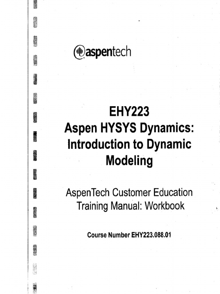 Aspen HYSYS Dynamics Introduction To Dynamic Modeling PDF | PDF