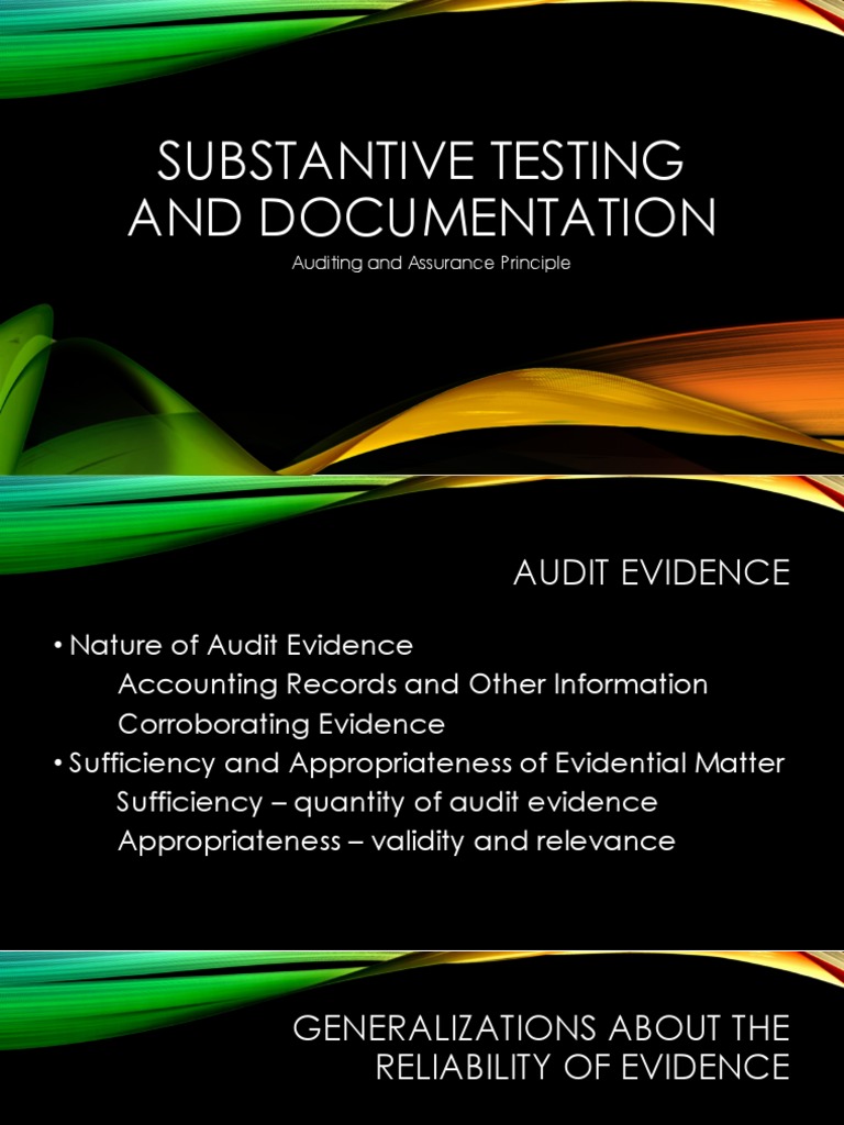 Substantive Testing and Documentation | PDF | Fraud | Audit