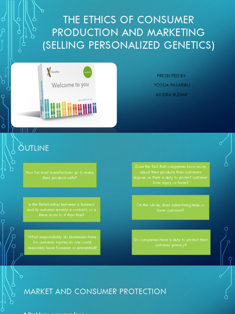 Ethics in Personalized Genetics Marketing | PDF | Privacy | Consumer ...