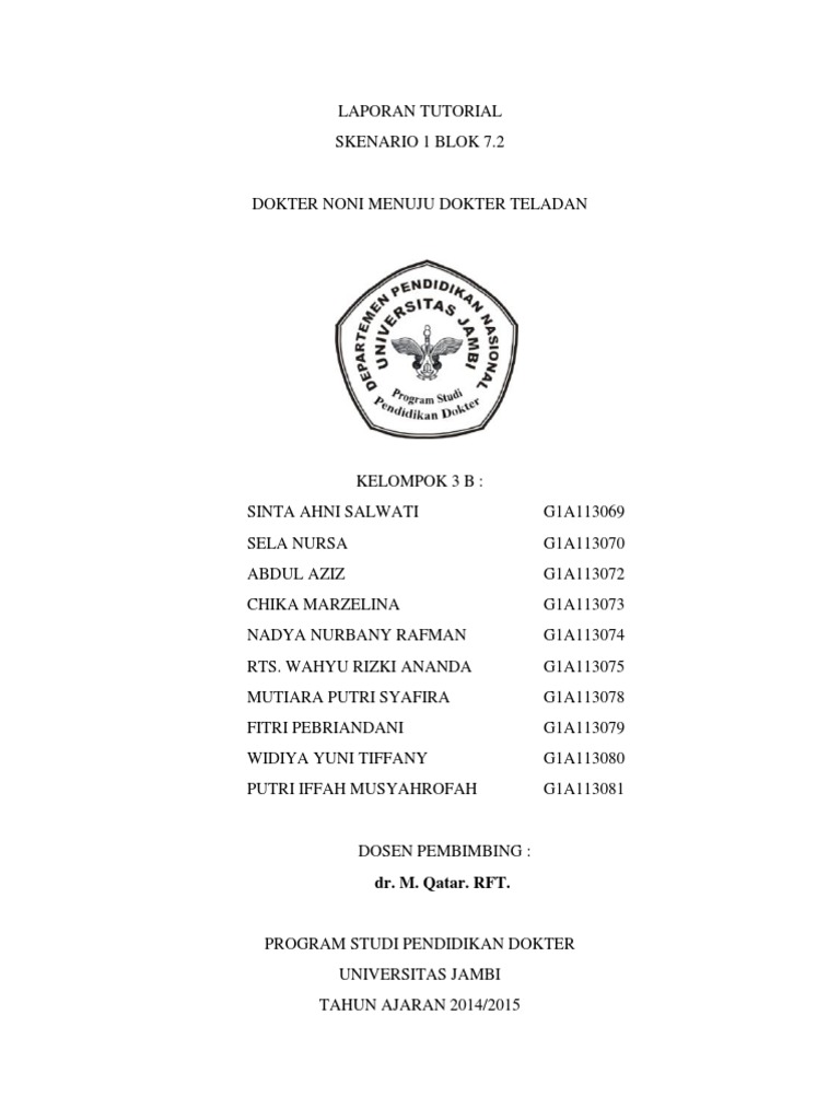 Laporan Tutoria1 | PDF