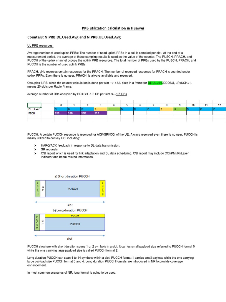 PRB Resouce Utilization Counter Calculation | PDF | Telecommunications ...