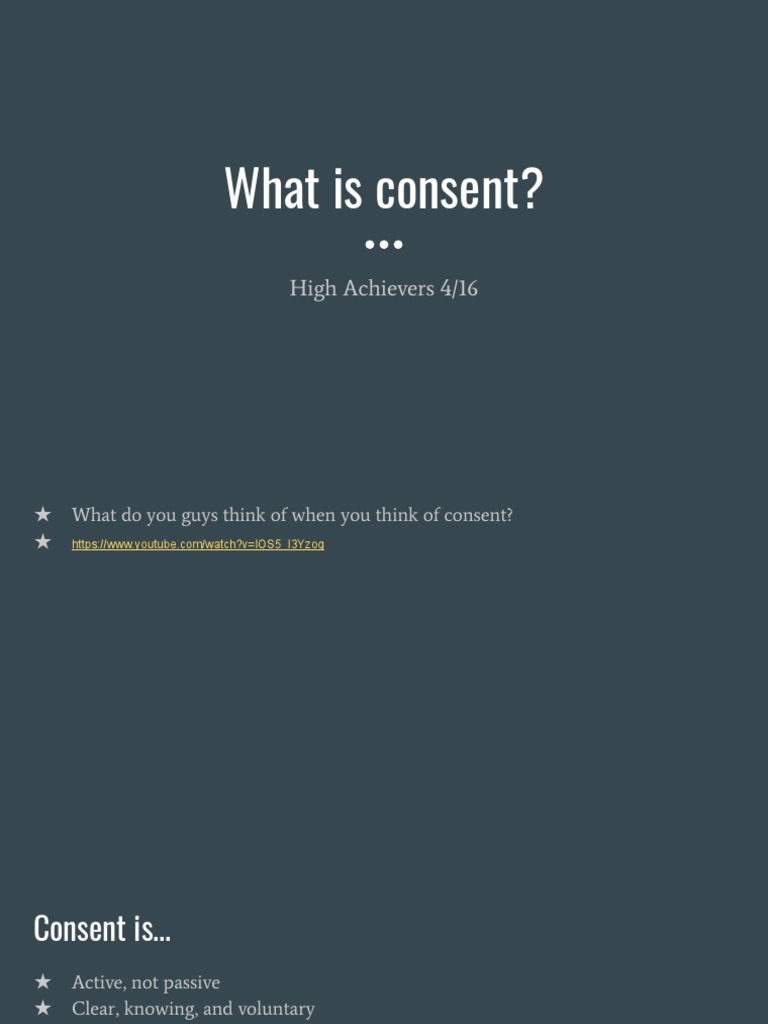 What Is Consent | PDF