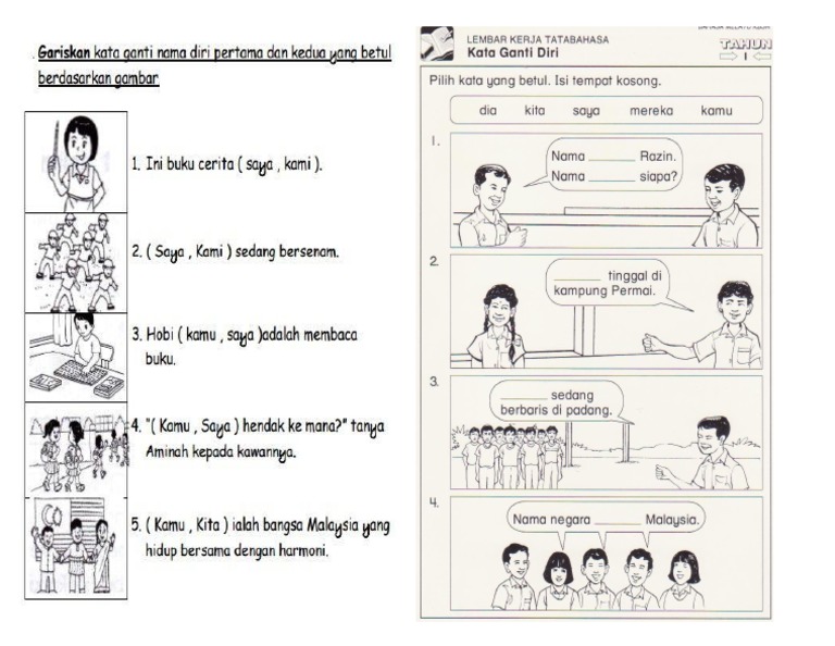 Kata Ganti Nama Diri Online Exercise For 3