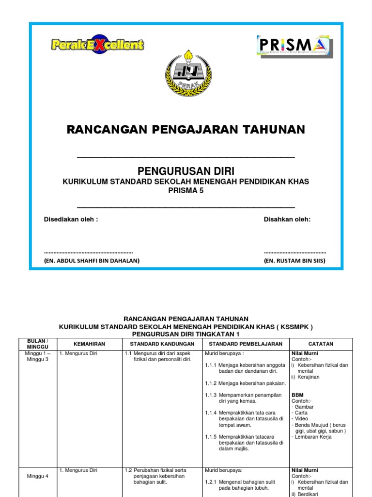 Rencana Pengajaran Pendidikan Khas | PDF