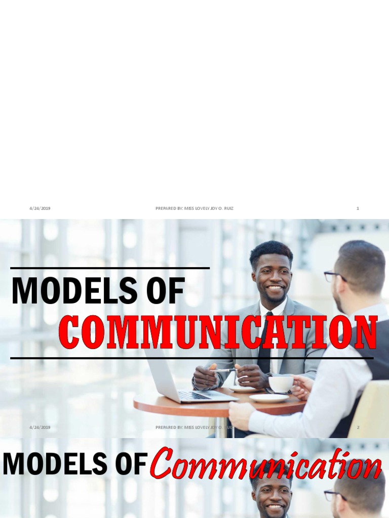 Models of Communication | PDF | Communication | Cybernetics